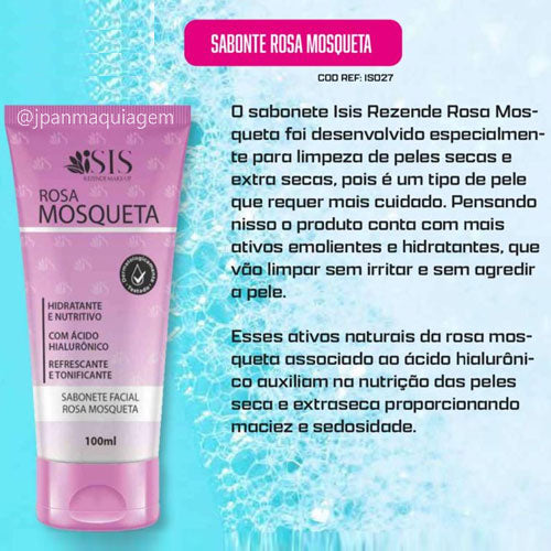 Sabonete Facial Rosa Mosqueta - ISIS Rezende – Vip Importados Sabonete Facial Rosa Mosqueta - ISIS Rezende – Vip Importados